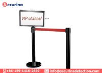 China Stainless Steel A3 A4 Stanchion Pole Sign Holder Frame For Advertising Information for sale