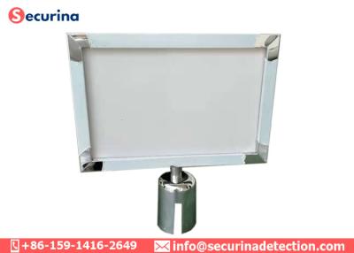 China Horizontal Vertical Sign Holder Frame For Queue Barrier Stanchion Pole Racks for sale