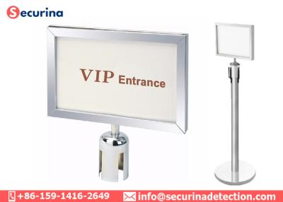 China Horizontal Frame A4 Crowd Control Barrier Connector 63mm With Three Colors for sale