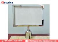China Horizontal Frame A4 Crowd Control Barrier Connector 63mm With Three Colors for sale