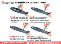 China FCC 220mW Hand Held Security Wands 22KhZ Hand Wand Metal Detector for sale