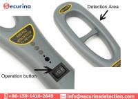 China Shockproof ABS 400G Portable Metal Detector 9V Battery Hand Held Security Wands for sale