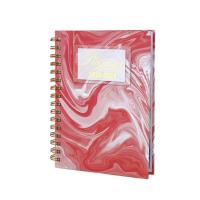 China Spiral Binding Custom Marble Printing 2024 Dairy Daily Weekly Monthly Journal Planner for sale