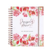 China 2024 Custom Printing Weekly Planner with Laminated Divider Tab and Gold Reinforced Corners for sale