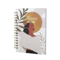 China Free Sample Custom A4 A5 Gold Foil Spiral Hardcover Journal Diary Notebook Planner for sale