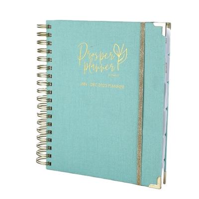 China Custom Printing A4 A5 Hardcover Spiral 2024 Yearly Weekly Daily Planners and Journals for sale