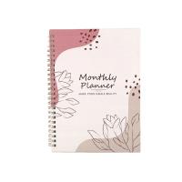 China Custom Printed Notebook Planner Refill A5 Daily Monthly Planner Hard Cover Various Size for sale