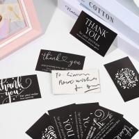 China Custom Offset Paper Black Thank You Card and Business Card Printing for Small Business for sale