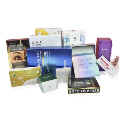 China Custom Size Colorful Hard Paper Box Packaging With Gold Foil For Customized Cosmetics for sale