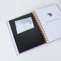 China Gold Foil Printing Spiral Notebook Planner with Dated Daily Layout in A4 A5 Sizes for Hardcover Planner Notebook for sale