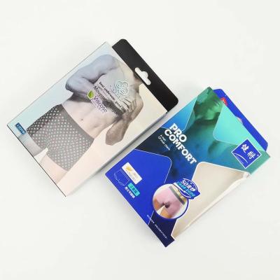 China Clear Window Retail Men's Underwear Packaging Box with Custom Logo and Eco-Friendly Design for sale