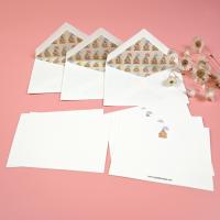 China Film Lamination Custom Card Printing Recyclable Thank You Insert Card With Envelope for sale