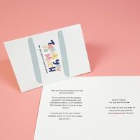 China Luxury Embossing After Sales Feedback Review Thank You Card Custom Postcard for Small Business for sale