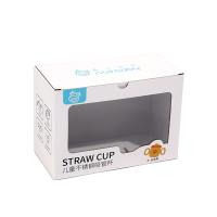 China Custom Logo Eco Friendly Cardboard Paper Boxes for Straw Cup Packaging Tuck End Design for sale