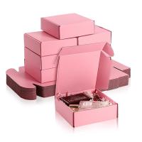 China Custom Size Accepted OEM Pink Color Cosmetic Clothing Corrugated Packaging Mailer Box for sale