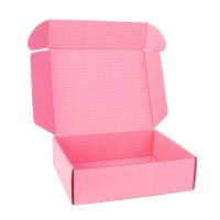 China Direct Sell Pink Color Cosmetic Corrugated Packaging Mailer Box with Custom Logo for sale
