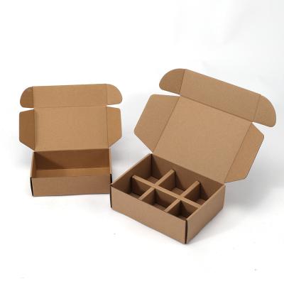 China Corrugated Board Custom Reusable Kraft Flexography Shipping Box With Dividers Insert for sale
