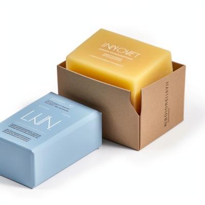 China CMYK Pantone Colour Printing Custom Logo Design Printed Kraft Paper Soap Boxed Gift Box for sale