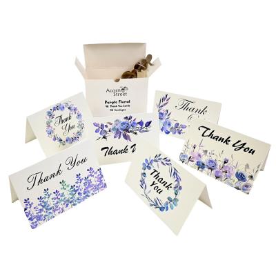 China Custom Logo Book Printing Service Thank You Cards Perfect for Weddings and Birthdays for sale