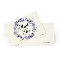 China Custom 6 Design of Assorted Flower Printed Paper Greeting Card with Envelopes and Box for sale