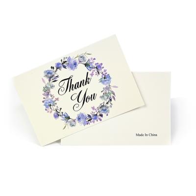 China Custom 6 Design of Assorted Flower Printed Paper Greeting Card with Envelopes and Box for sale