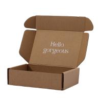 China Brown Kraft Folding Clothing Shipping Gift Packaging Box Custom Order for Retailers for sale