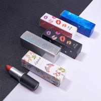 China Custom Logo Printed Makeup Lip Gloss Lipstick Small Cardboard Cosmetic Packaging Boxes for sale