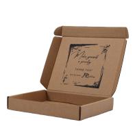 China Custom Logo CMYK Printed Kraft Paper Cardboard Corrugated Carton Mailer Shipping Boxes for sale