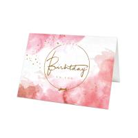 China Custom Gold Foil Greeting Card For Weddings Birthdays Christmas for sale