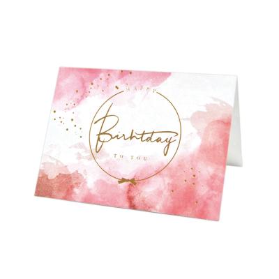 China Custom Gold Foil Greeting Card For Weddings Birthdays Christmas for sale