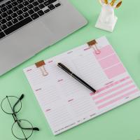 China Paper Cover Undated Goal Agenda Daily Monthly Yearly Spiral Journal Planner Habit Tracker for sale