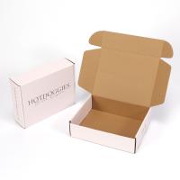 China Custom Logo Printed Flat Pack Corrugated Mailer Box and Die Cut Folding Kraft Shipping Box for sale