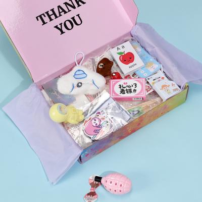 China Industrial Packaging Custom Corrugated Paper Subscription Box for Baby Kids Children for sale
