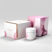 China Kraft Paper Recyclable Printed Face Cream Skin Care Makeup Packaging Box For Cosmetics for sale