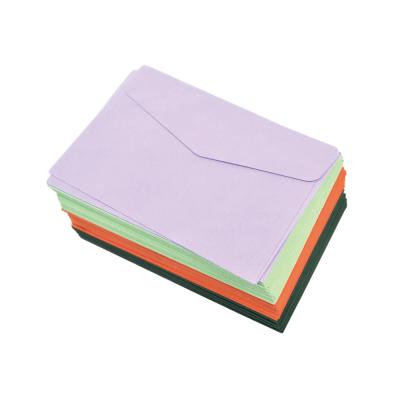 China Eco-Friendly Custom Logo Small Paper Envelope for Assorted Colors Gift Card Envelopes for sale