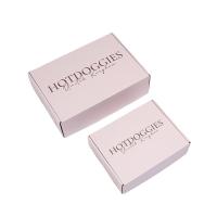China Cardboard Shipping Boxes with Logo Custom Printed Packaging Mailer Box in Pink for sale