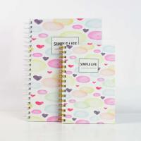 China Spiral Style Agenda Organizer Planner Notebook Chipboard Pocket Customized Size for sale