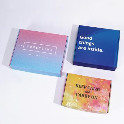 China Pink Shipping Boxes Business Small Corrugated Mailer Cardboard Boxes For Packaging Gift Boxes for sale