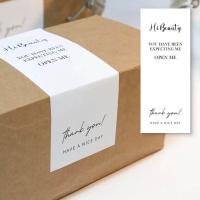 China Custom Rectangle Self Adhesive Label Shipping Box Packaging with UV and Offest Printing for sale