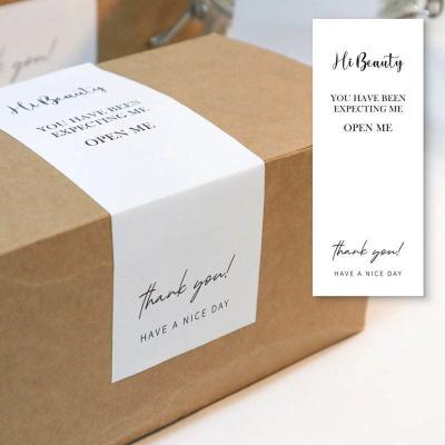 China Custom Rectangle Self Adhesive Label Shipping Box Packaging with UV and Offest Printing for sale