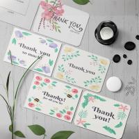 China Paper Paperboard Postcard for Luxury Bulk Watercolor Foliage Floral Thank You Card for sale