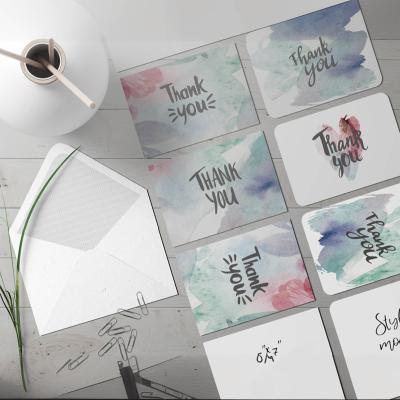 China Colorful Design Wedding Card Watercolor Oil Painting Postcard with Offset Printing for sale