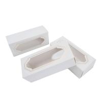 China Custom Recyclable Kraft Paper Macaron Cookie Biscuit Packaging Box with Clear Window for sale
