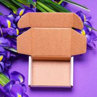 China Custom Recycled Kraft Paper Collapsible Mailer Shipping Box for Small Items and Gifts for sale