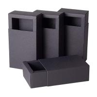 China Customized Die Cut and Gift Craft Black Drawer Paper Box for Party for sale