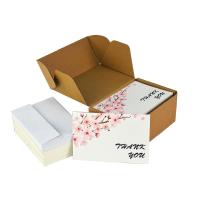 China Floral Paperboard Recordable Greeting Card Custom Thank You Note Cards for sale