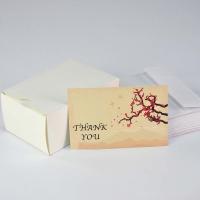 China Floral Paperboard Recordable Greeting Card Custom Thank You Note Cards for sale