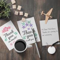 China Paper Custom Card Printing Colorful Business Thank You Cards Offset Printing for sale