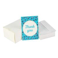 China Recyclable Custom Card Printing Film Lamination Classic Kraft Thank You Notes for sale