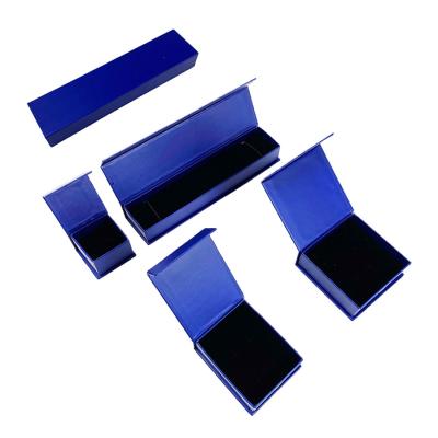China Custom Logo Printed Die Cut Magnetic Paper Jewelry Gift Box For Necklace Ring Packaging for sale